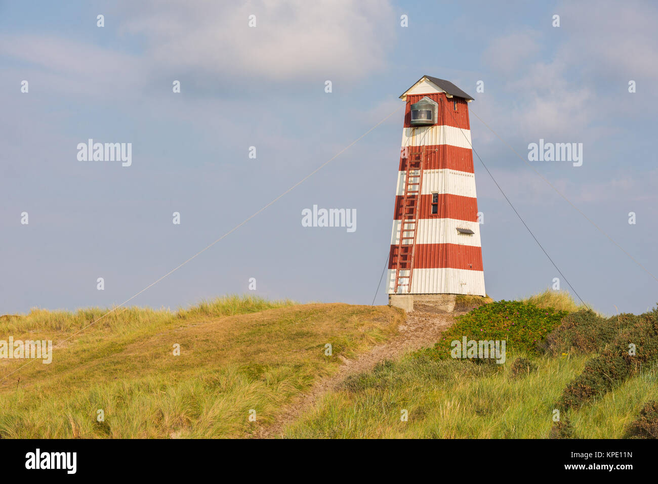danish old lighthouse on the west coast of denmark Stock Photo - Alamy