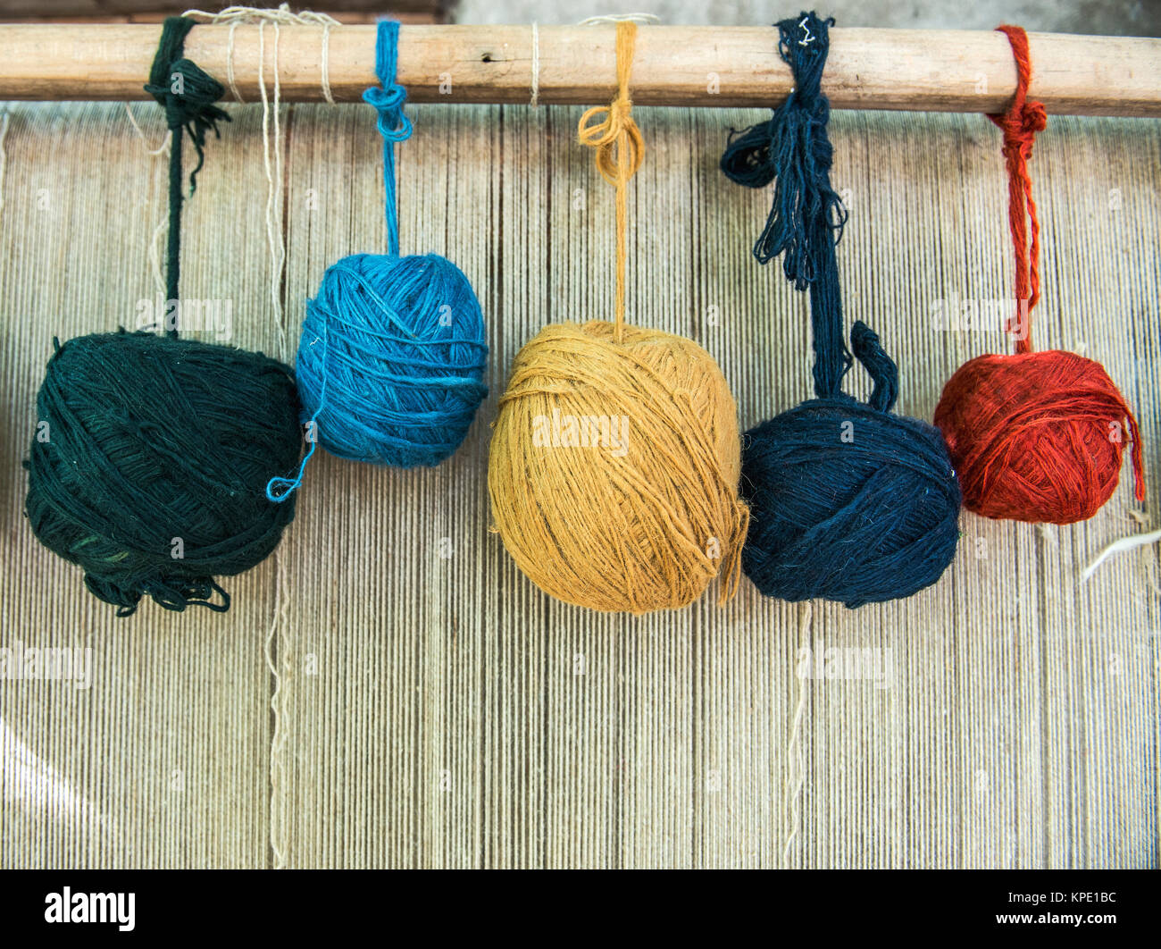 Balls of yarn Stock Photo - Alamy