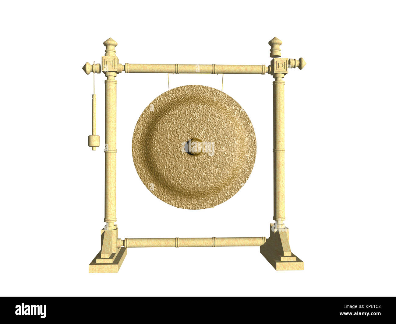 Asian gong free-hanging Stock Photo - Alamy