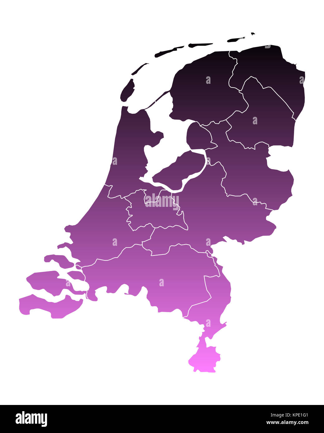 map of the netherlands Stock Photo - Alamy