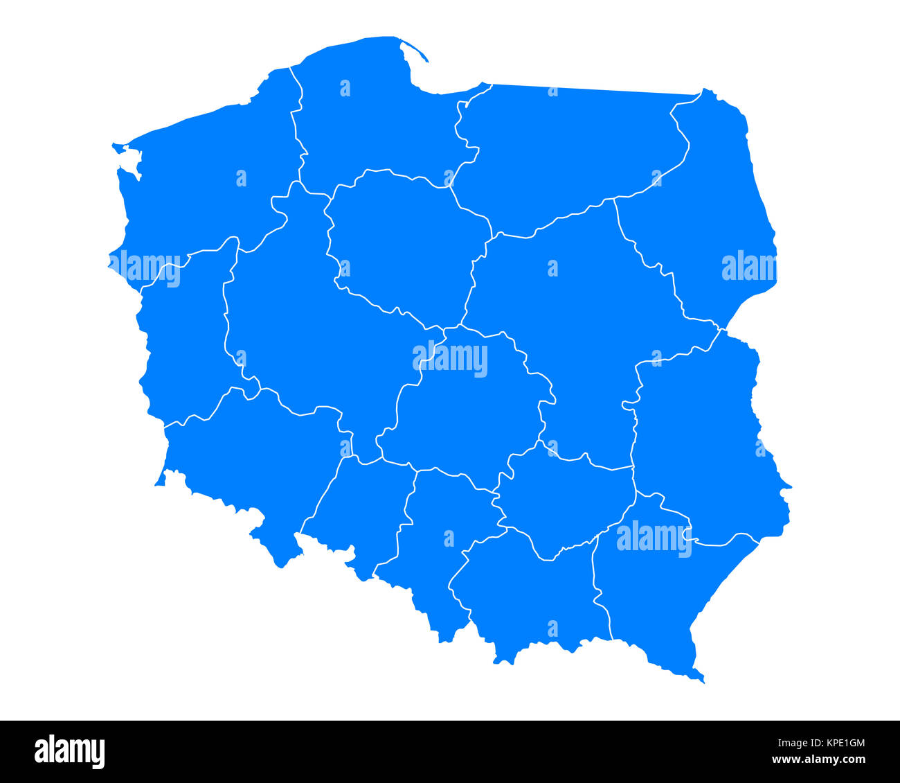 Polen geographie karte hi-res stock photography and images - Alamy
