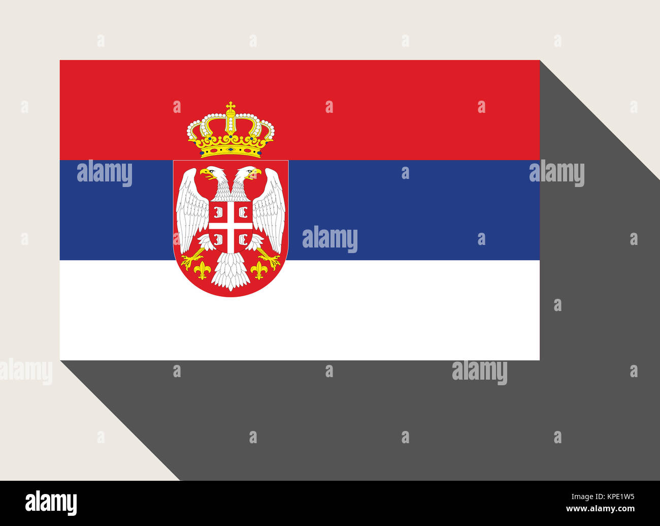 Serbia flag flat High Resolution Stock Photography and Images - Alamy