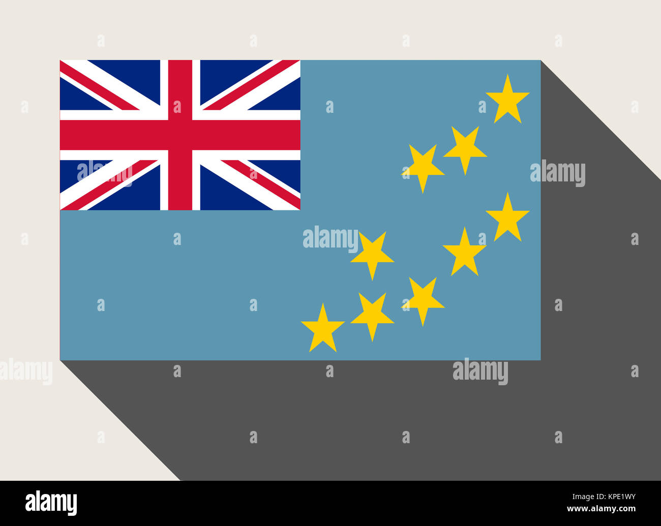 Tuvalu flag and map hi-res stock photography and images - Alamy