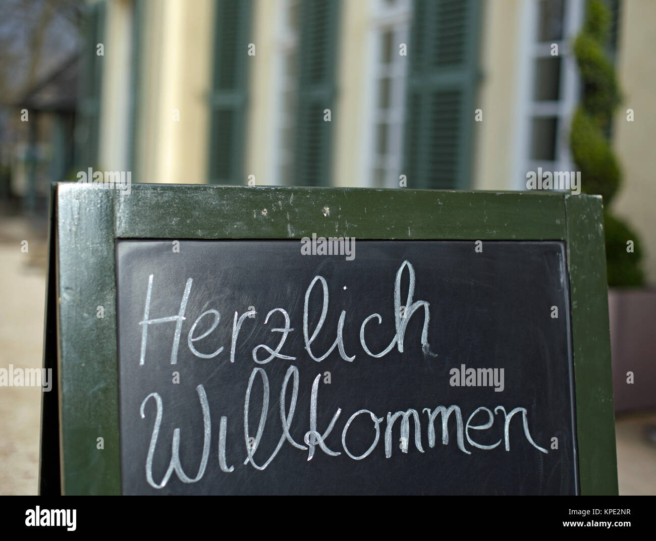 sign saying welcome Stock Photo - Alamy