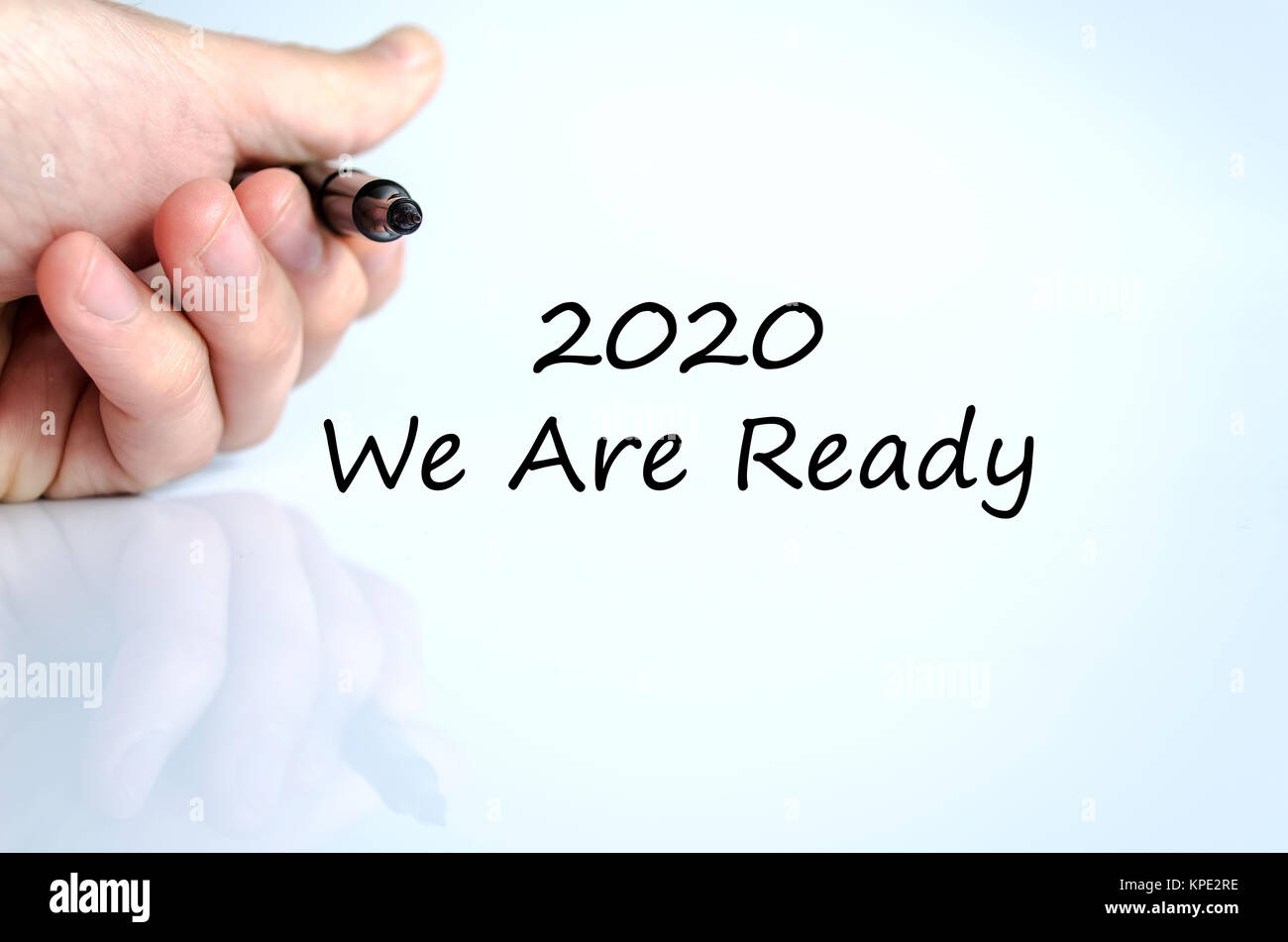 2020 we are ready text concept Stock Photo - Alamy
