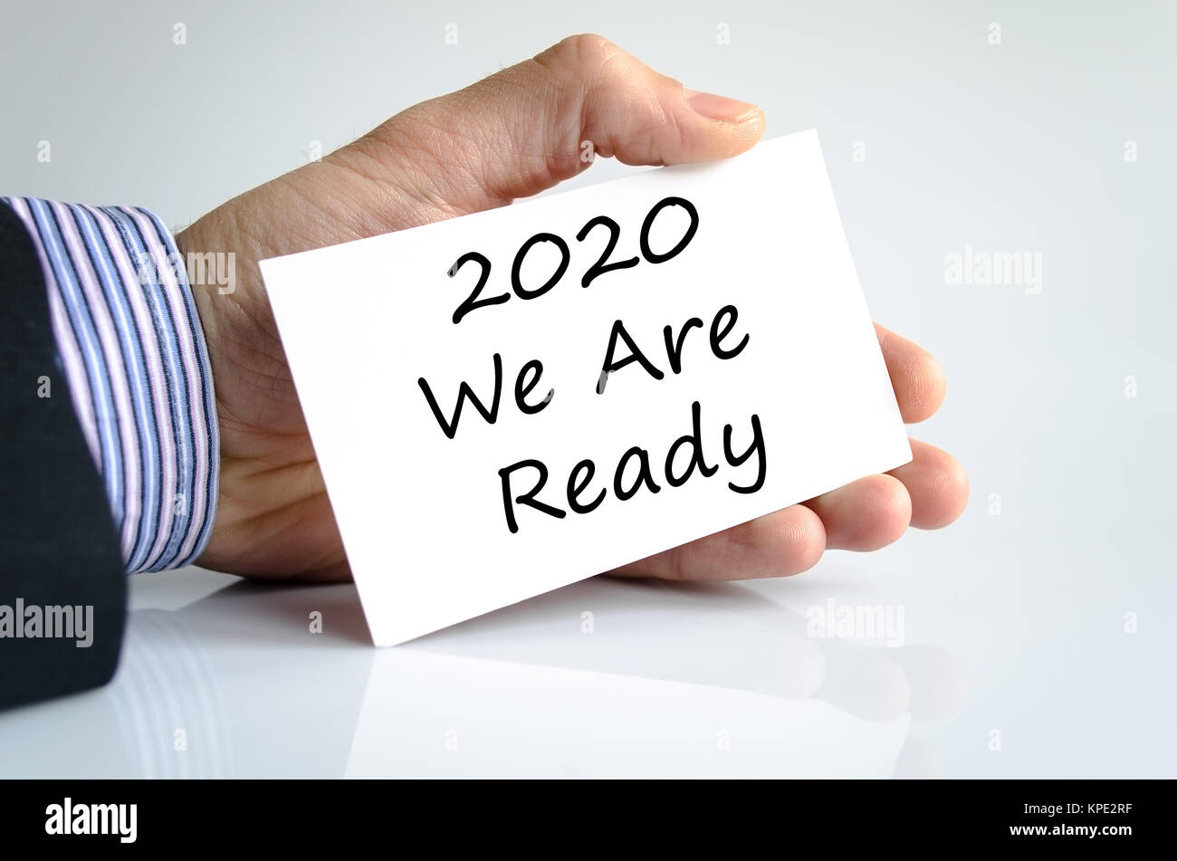 2020 we are ready text concept Stock Photo - Alamy