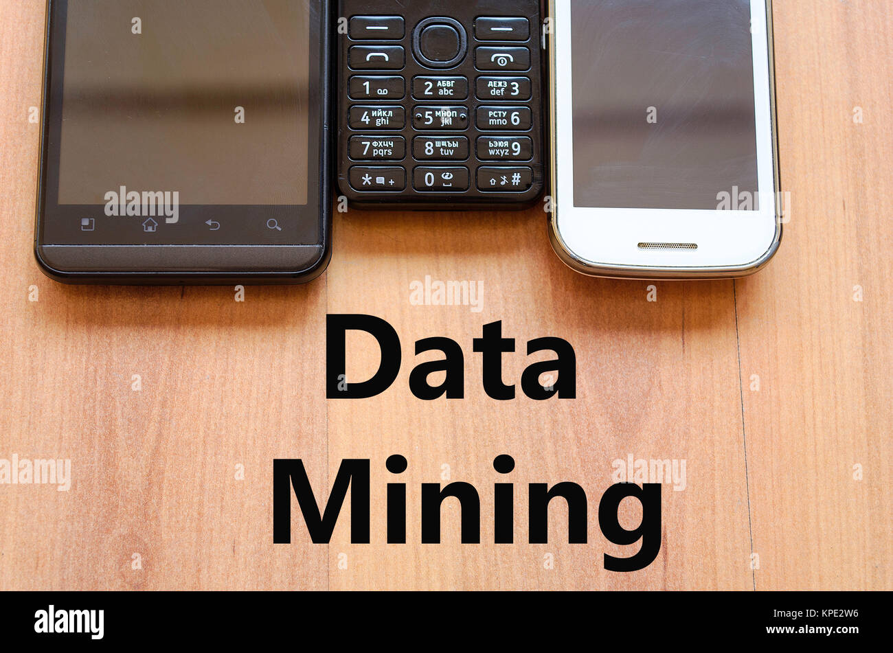 Mobile Telephones text concept Stock Photo - Alamy