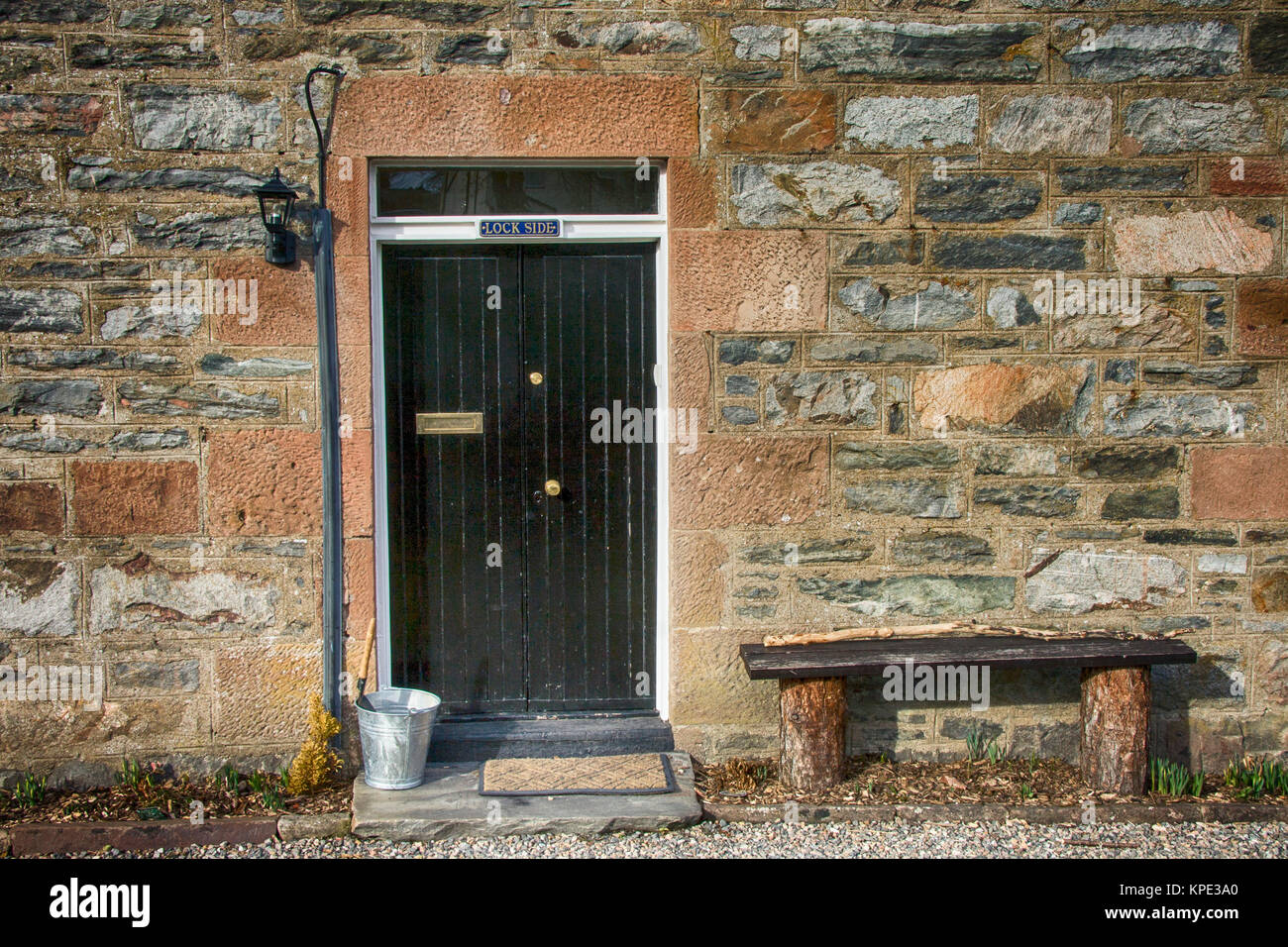 Country house entry , highlands Stock Photo - Alamy