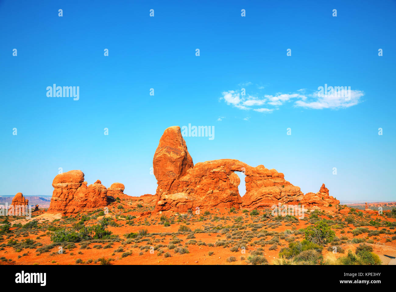 The Turret Arch at the Arches National Park Stock Photo - Alamy