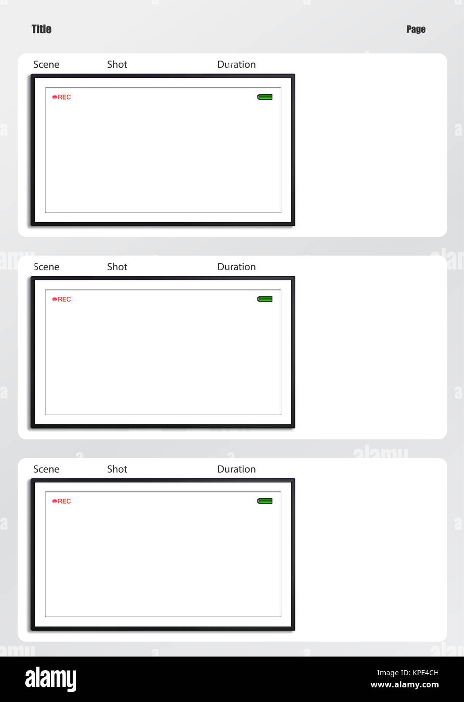 Storyboard Template A4