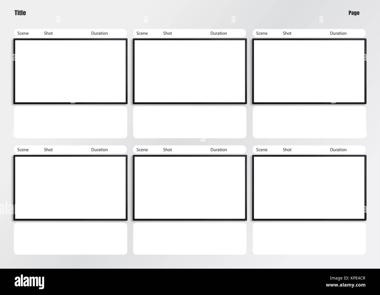 Flash Animation Storyboard Template