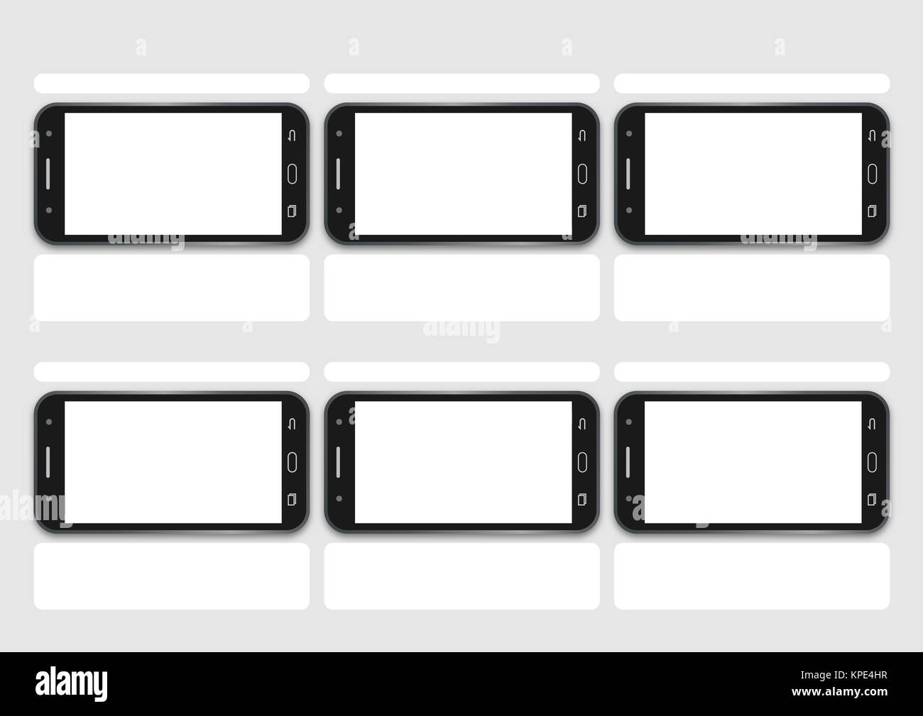 phone black layout of presentation template Stock Photo - Alamy