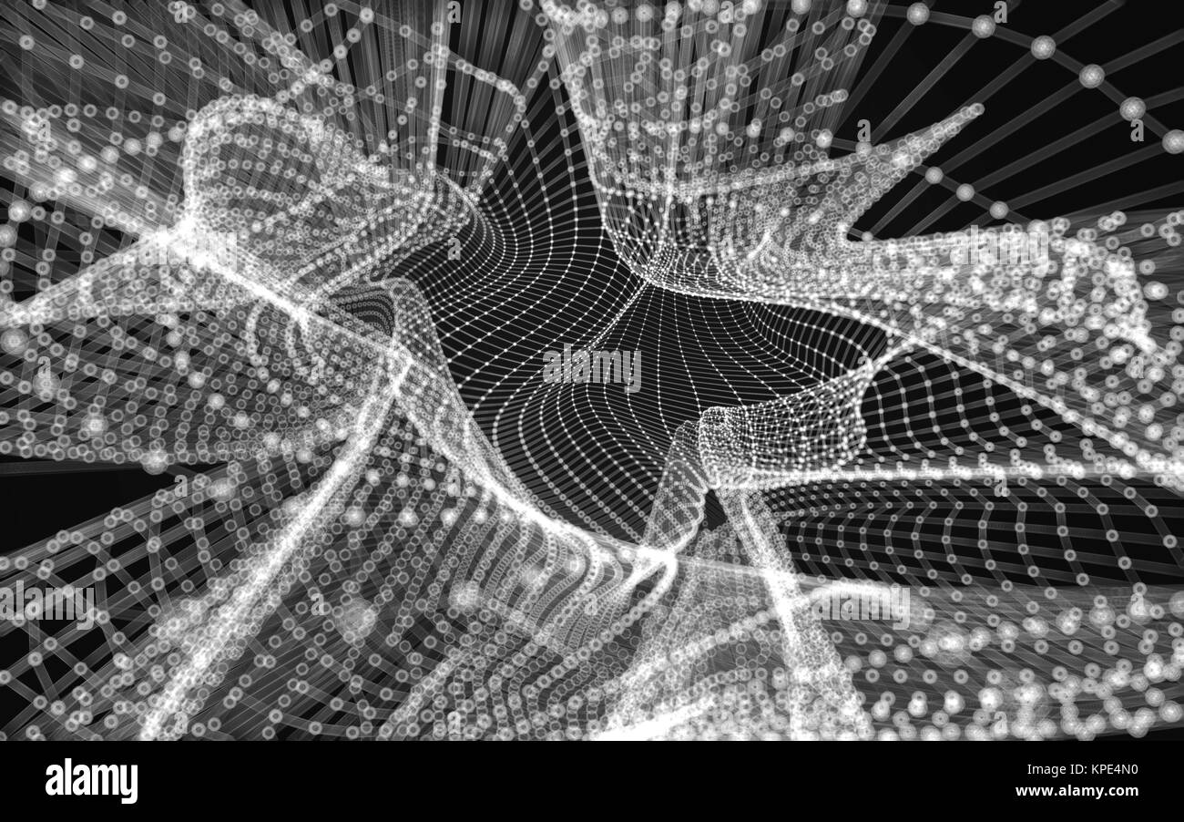 Abstract polygonal space low poly dark background Stock Photo - Alamy