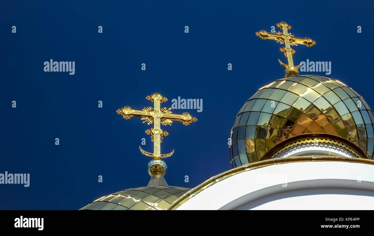 Church gold domes Stock Photo - Alamy