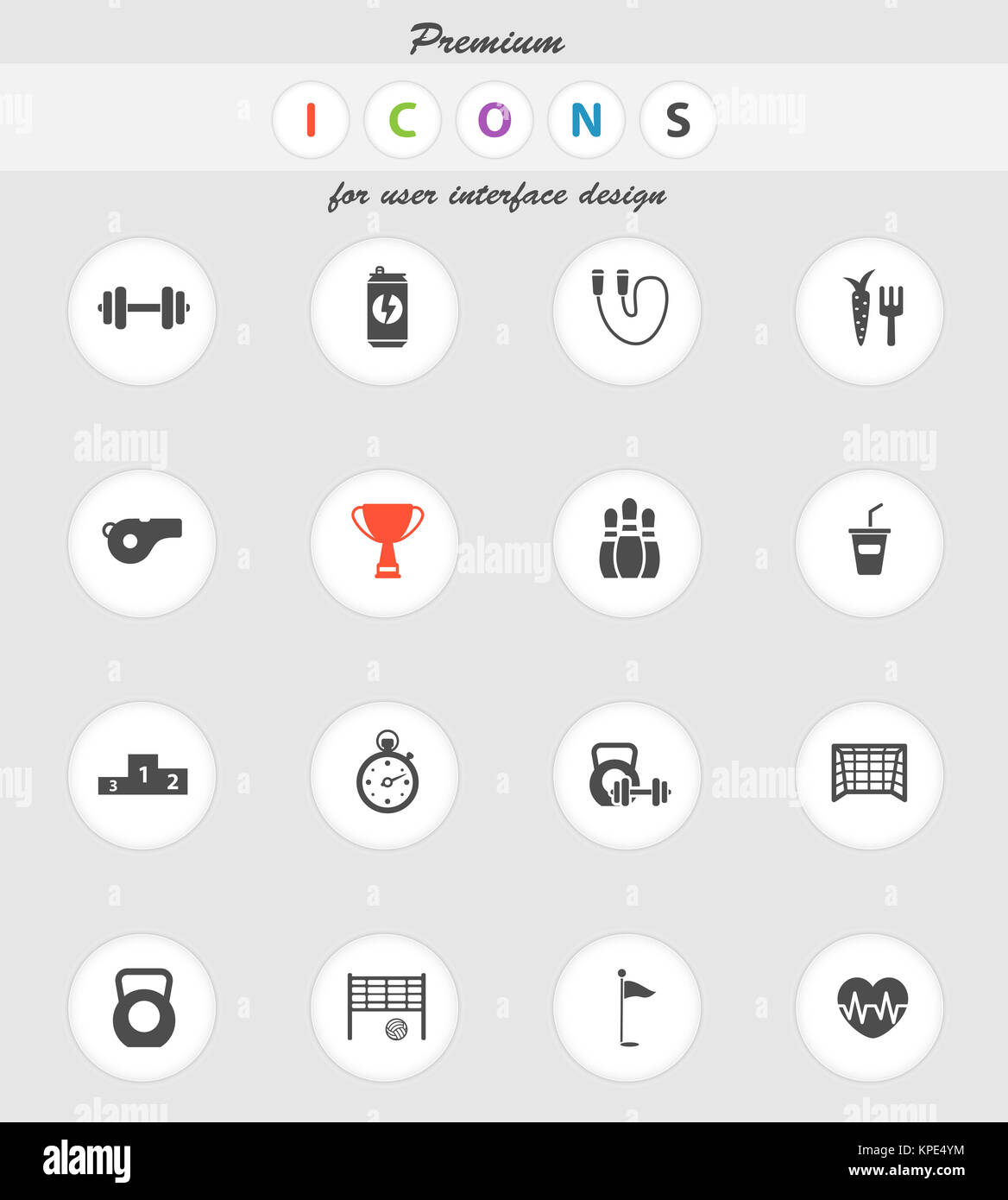 Sport simply icons Stock Photo - Alamy