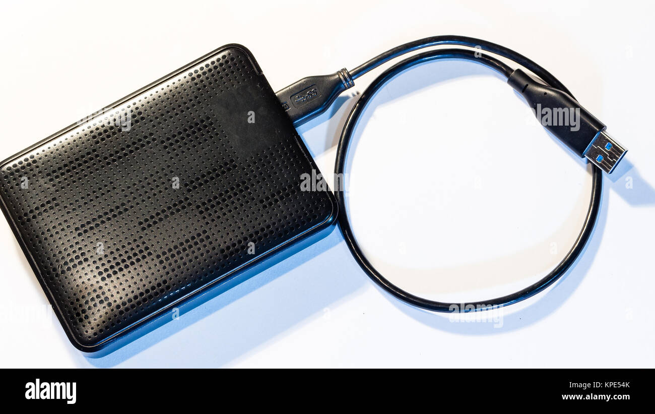 Portable hard disk Stock Photo - Alamy
