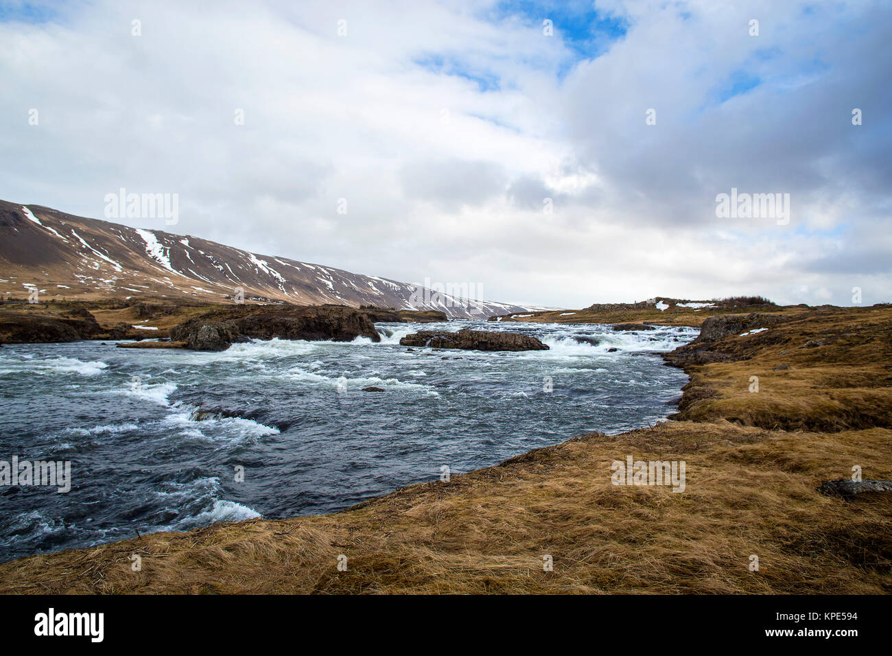 River at the countryside of West Iceland in springtime Stock Photo - Alamy
