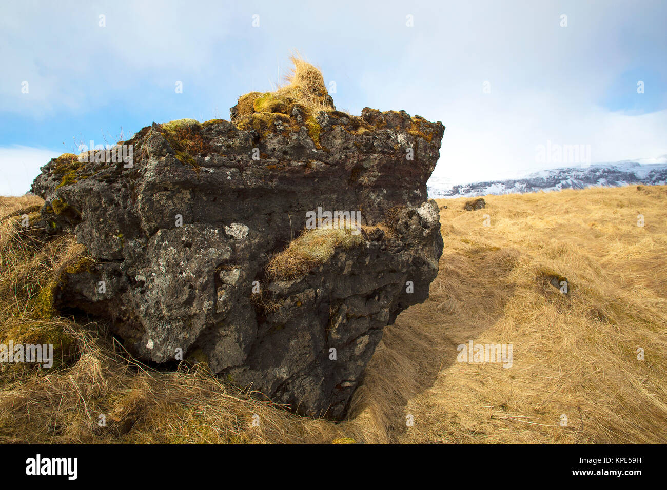 Basalt stones at the cave near Vik in South Iceland Stock Photo - Alamy