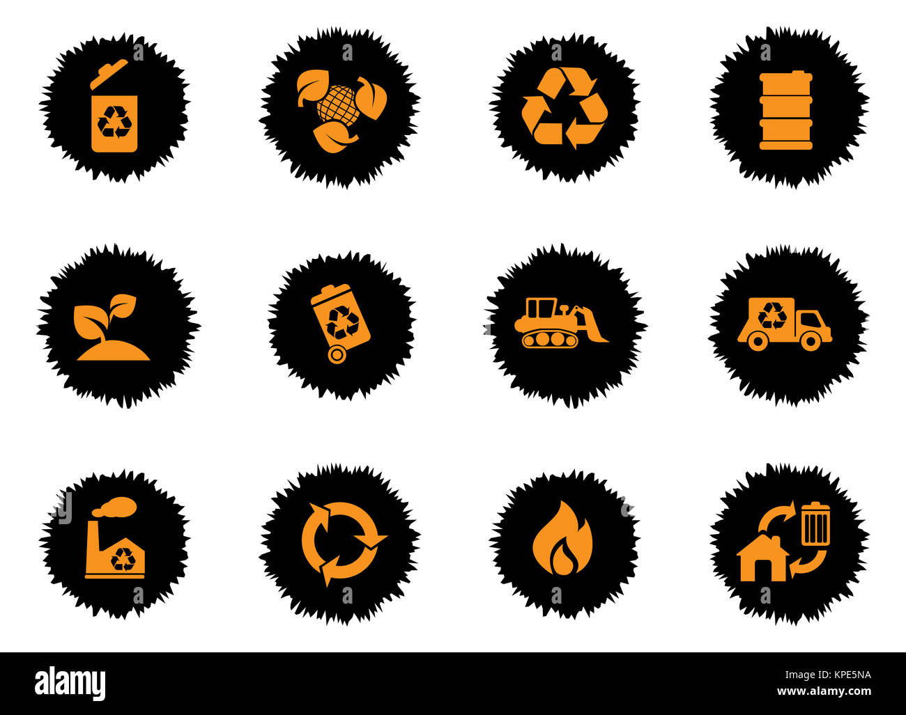 Recycle icons set Stock Photo - Alamy