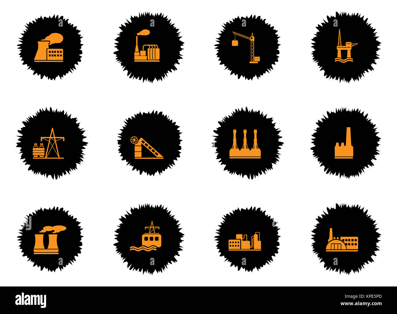 Factory and Industry Symbols Stock Photo - Alamy