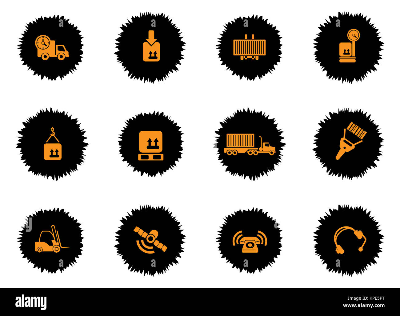Logistics icons set Stock Photo - Alamy