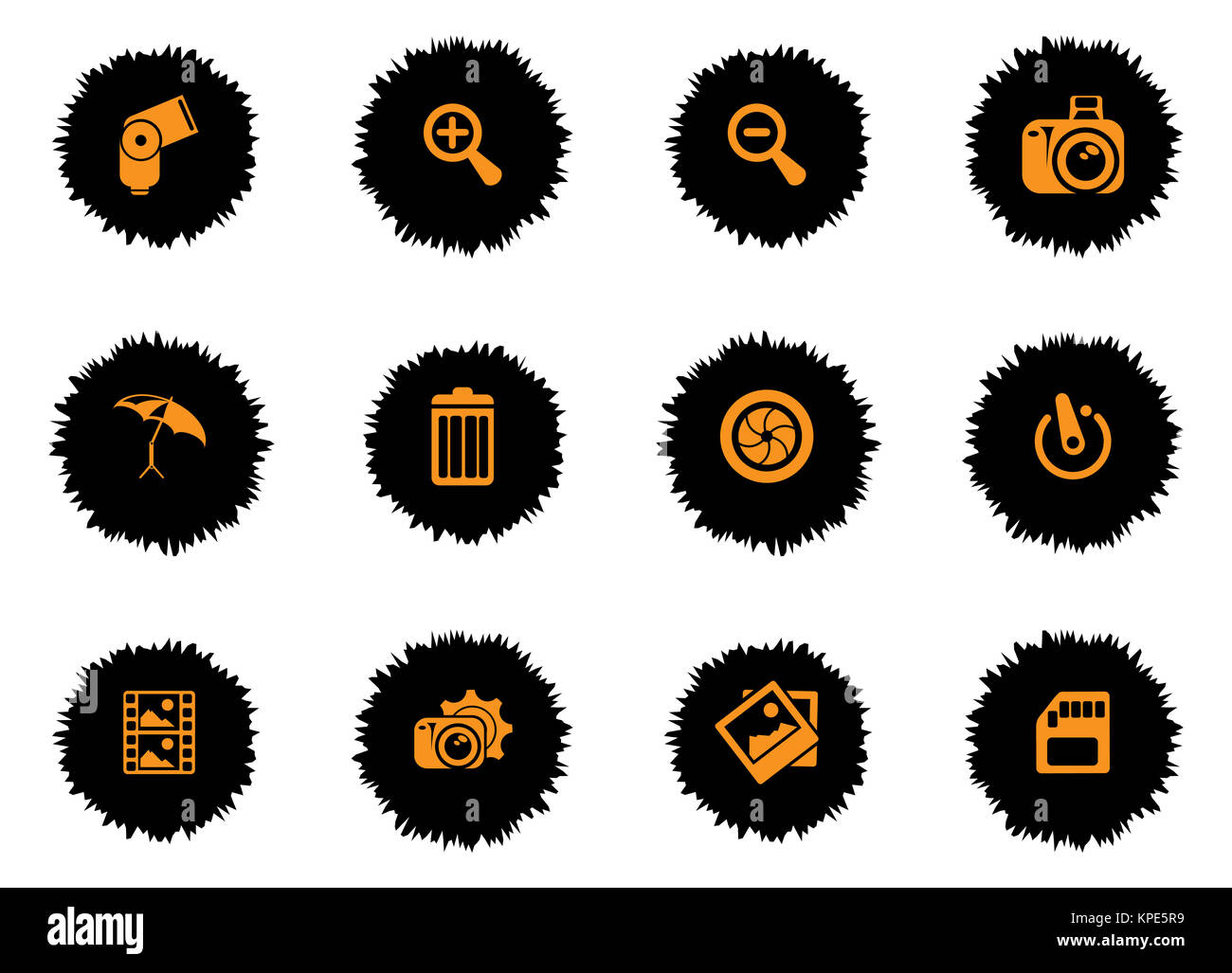 Photography Silhouette Icons Stock Photo - Alamy