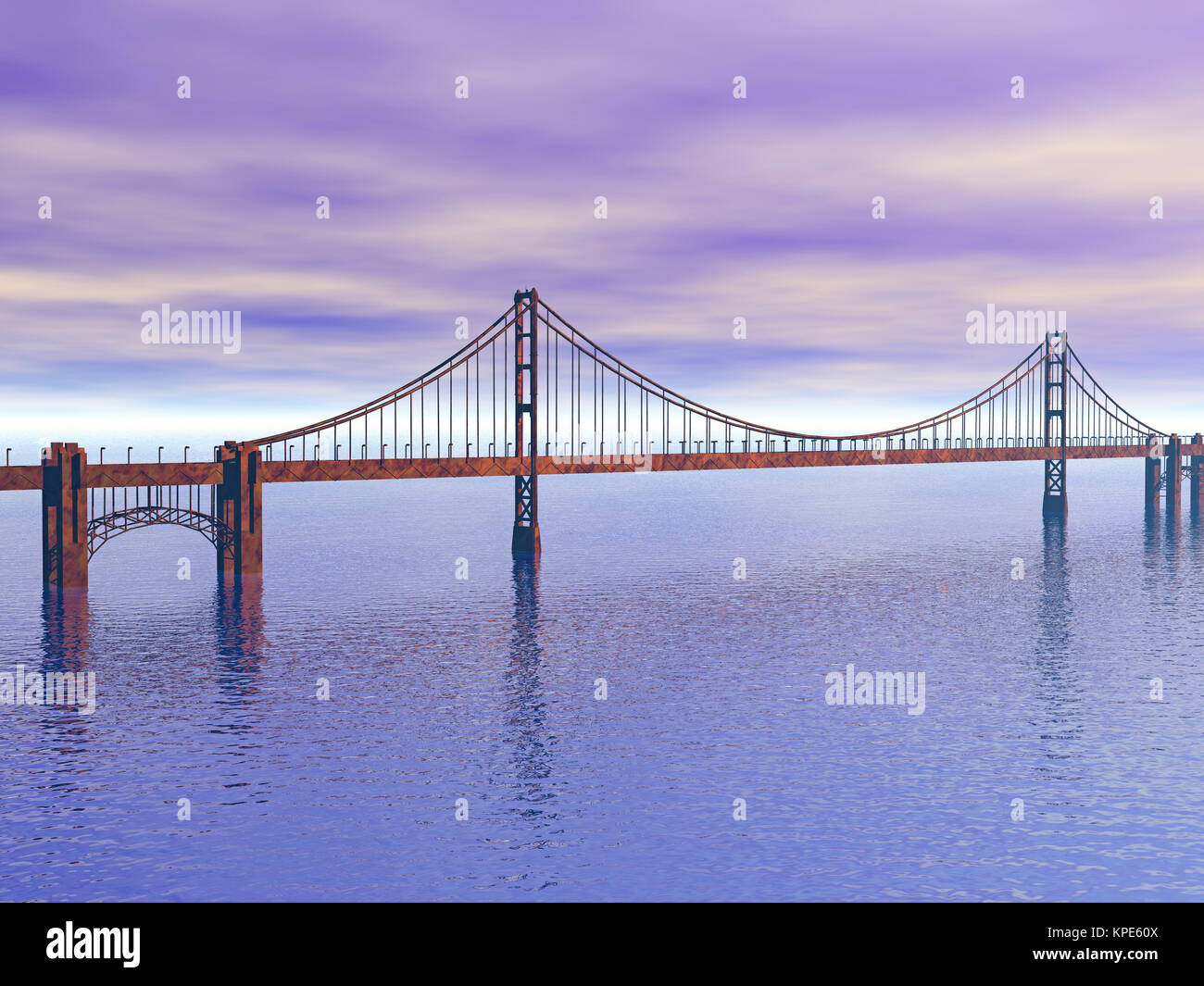 bridge in the sea Stock Photo - Alamy