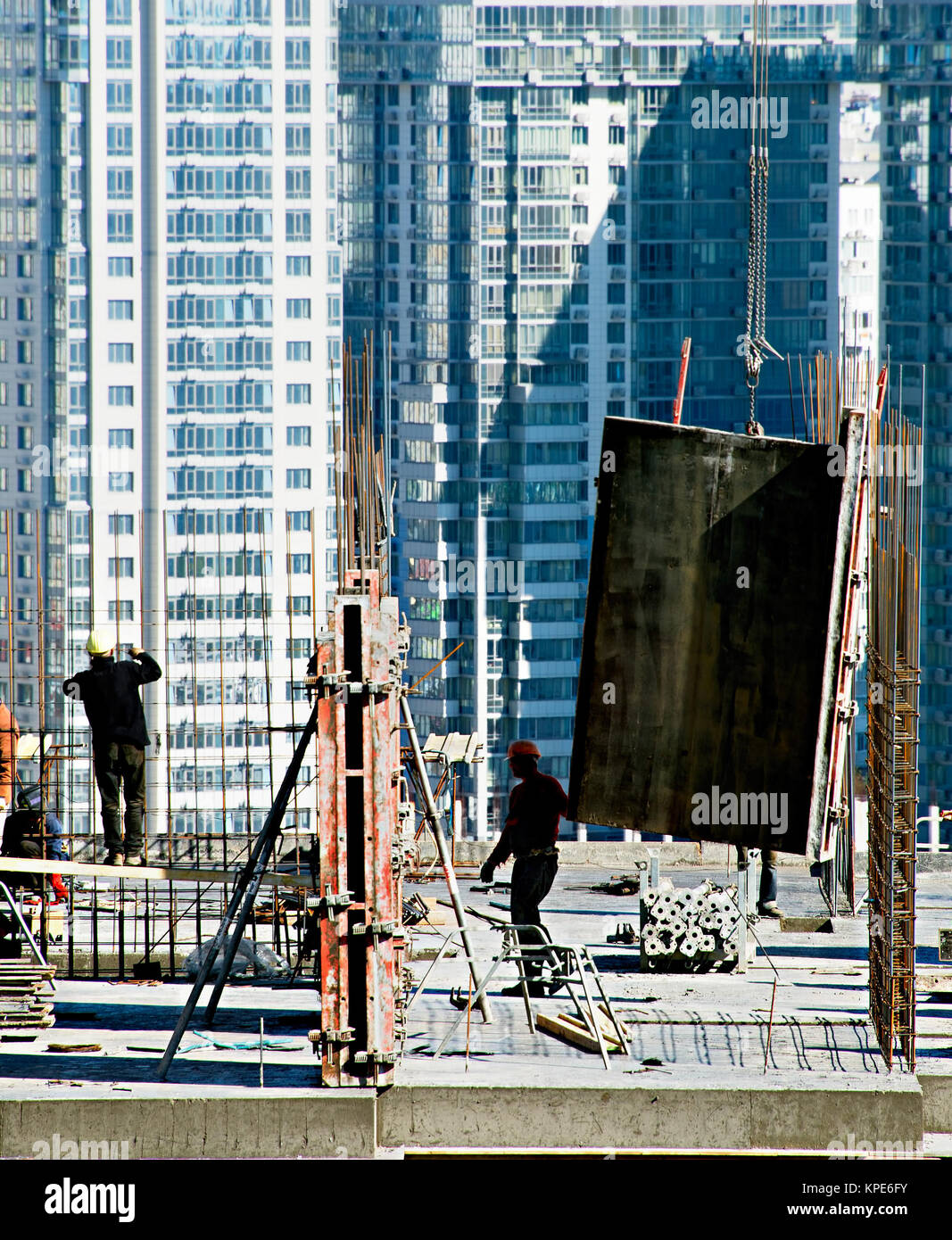 Construction site in progress Stock Photo - Alamy