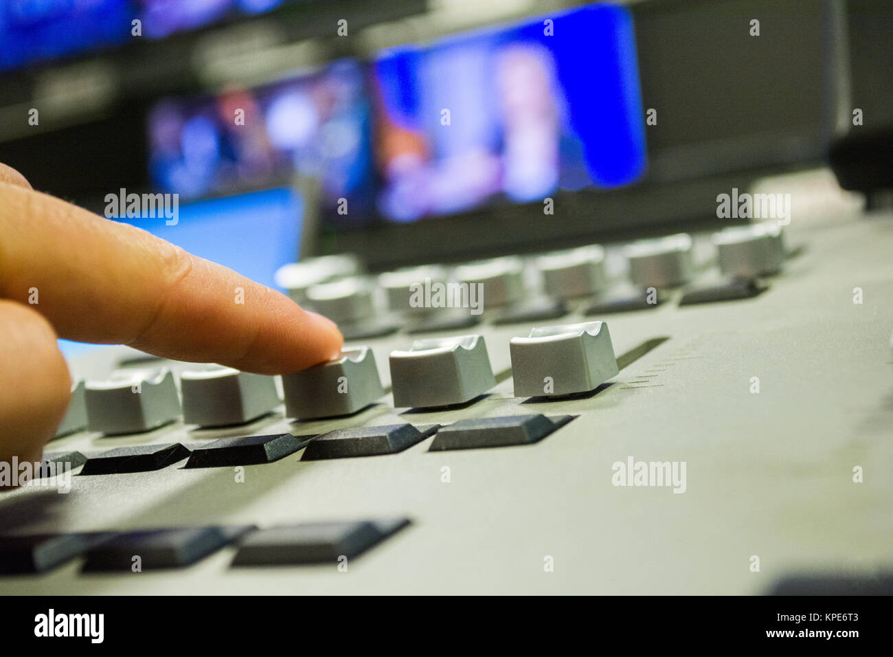 Television industry control room hi-res stock photography and images ...