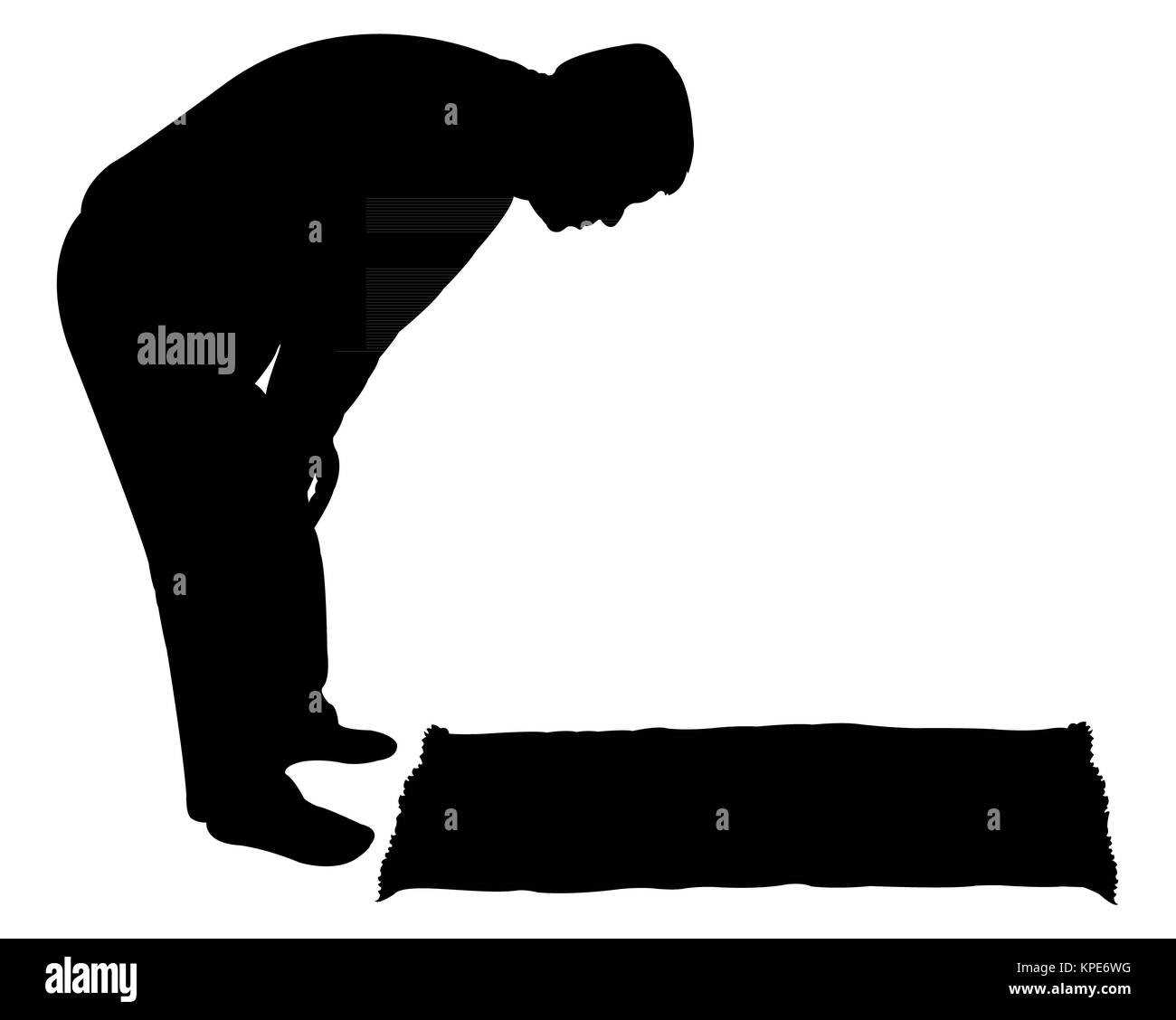 Illustration muslim prayer Cut Out Stock Images & Pictures - Alamy