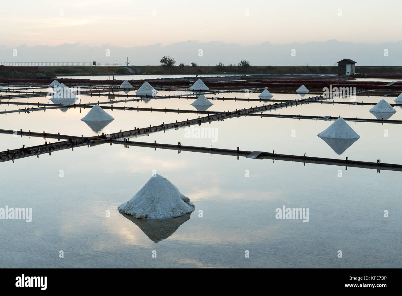 Taiwan Salt farm Stock Photo - Alamy