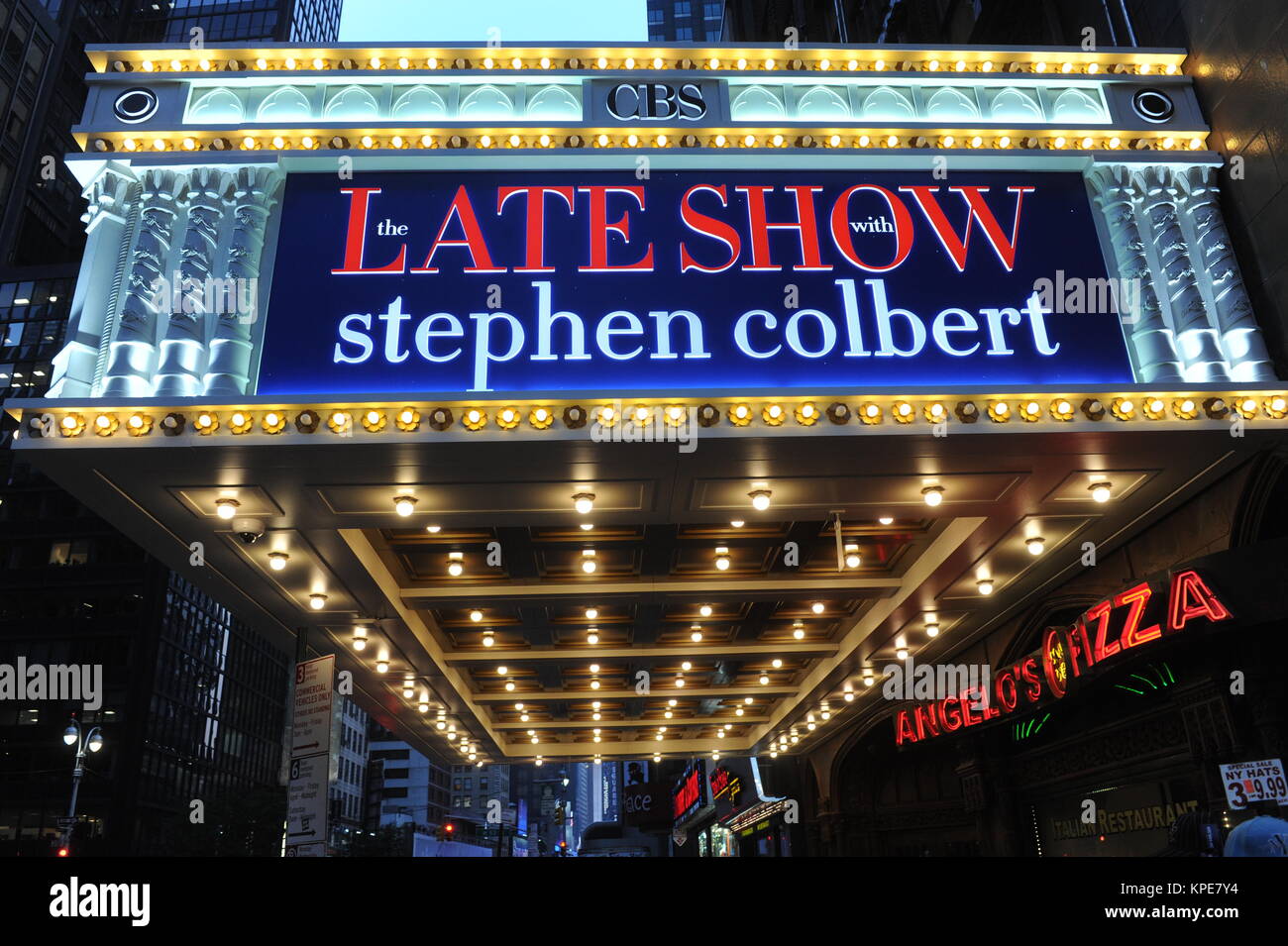 NEW YORK - SEPTEMBER 01: The new Marquee on Broadway for THE LATE SHOW ...