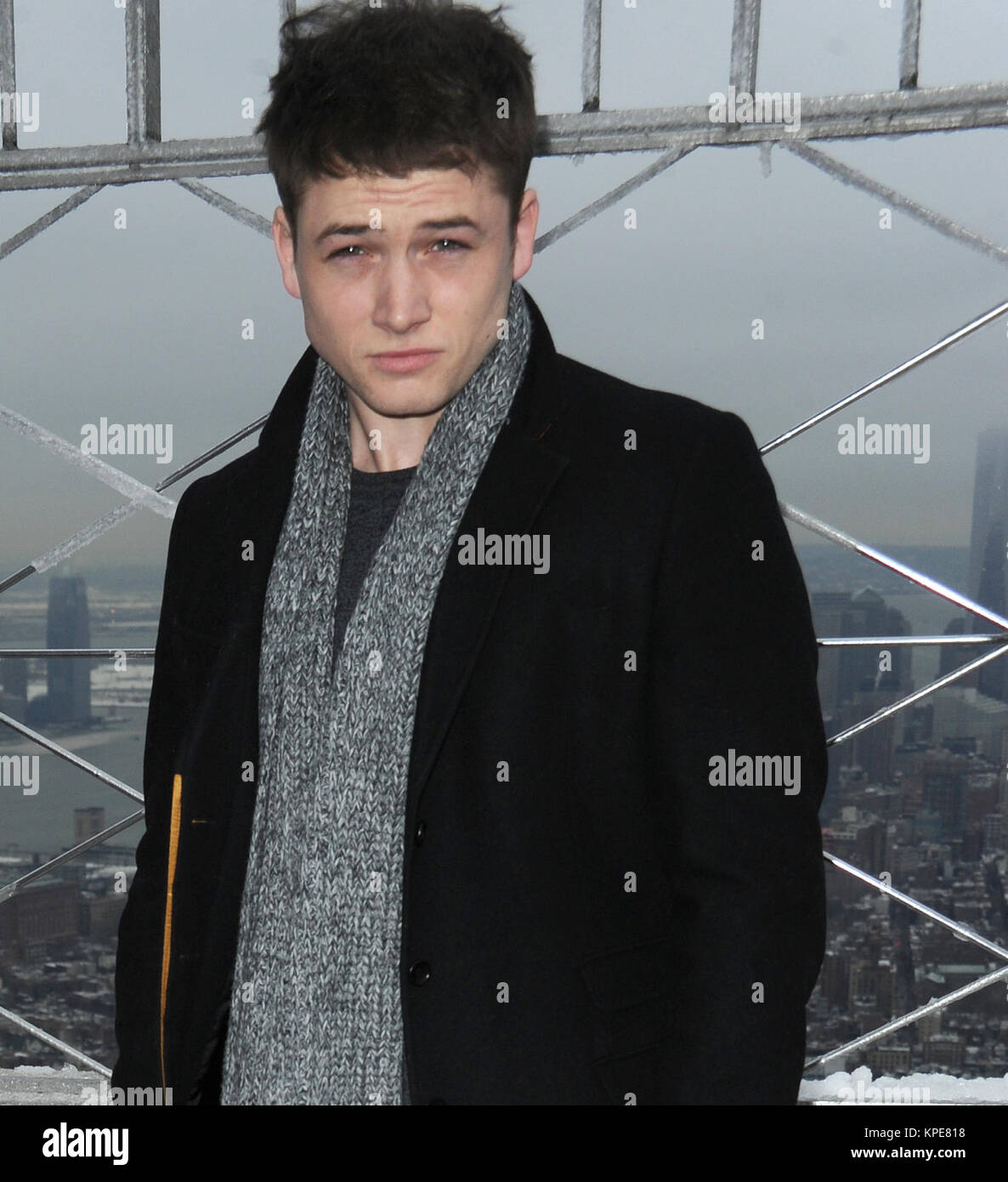 NEW YORK, NY - FEBRUARY 09: Actor Taron Egerton at The Empire State ...