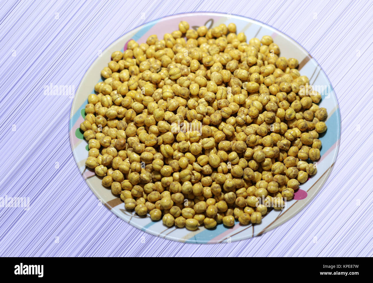 Healthy and tasty roasted chick peas snack Stock Photo - Alamy