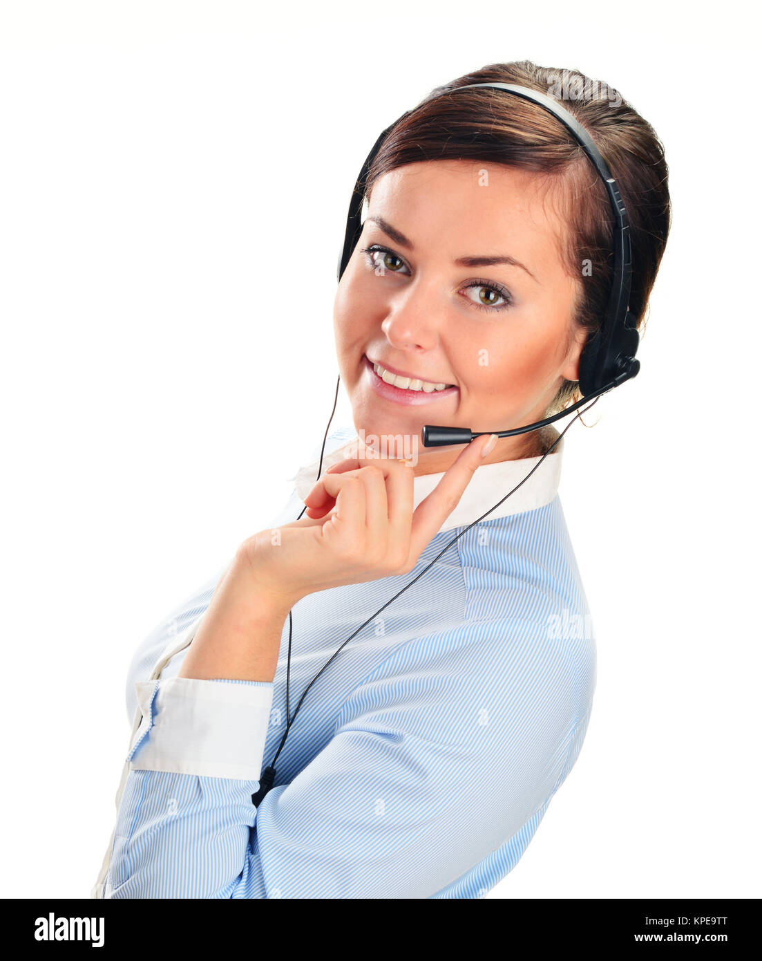 Call center operator. Customer support. Help desk Stock Photo - Alamy