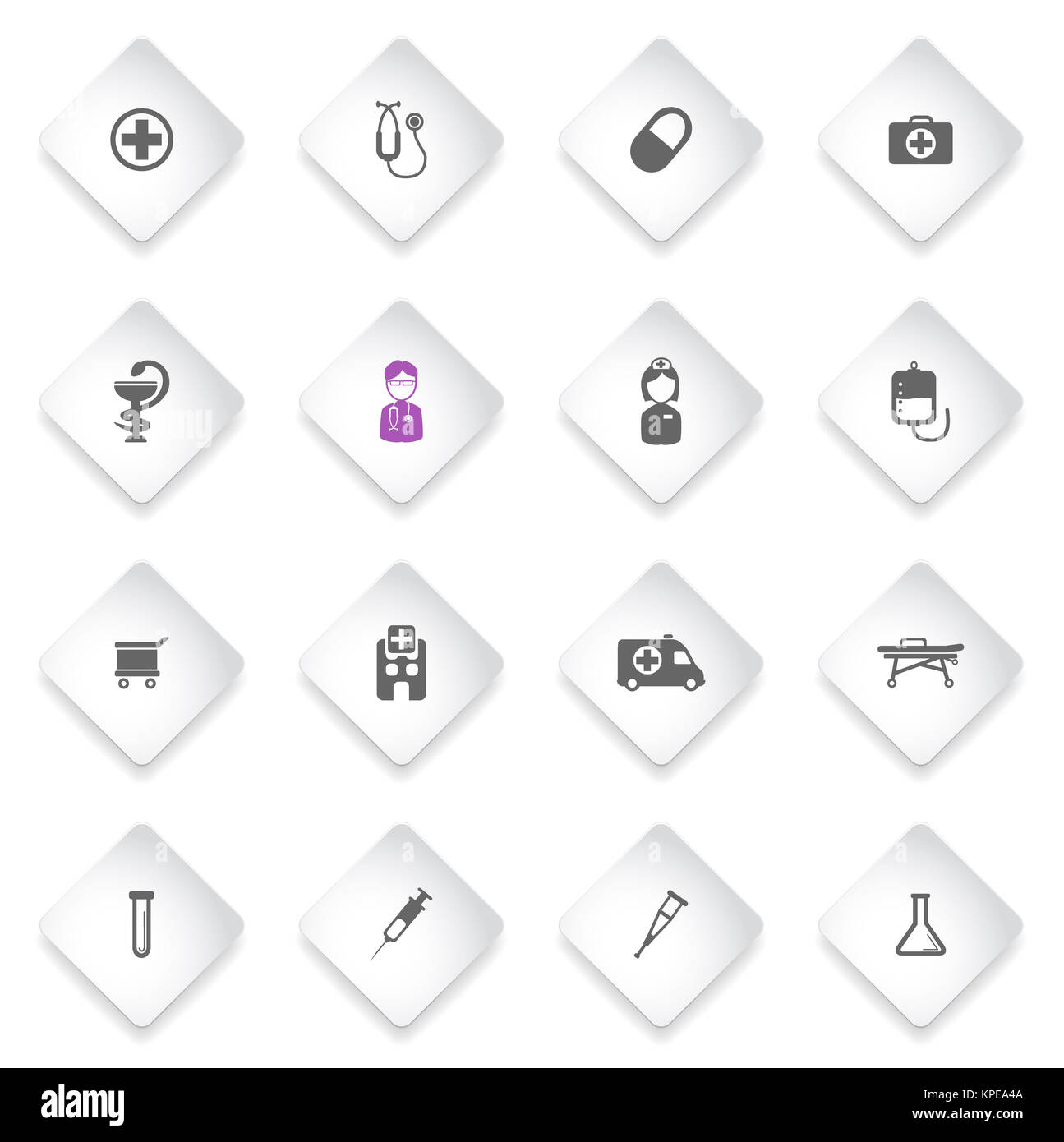 Medical simply icons Stock Photo - Alamy