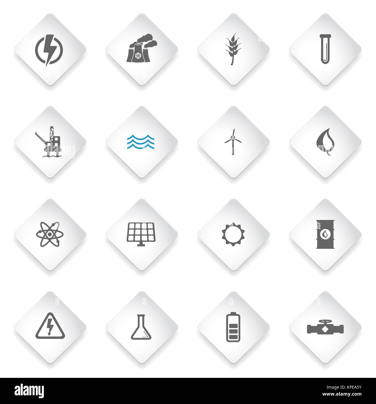 Power generation simply icons Stock Photo - Alamy