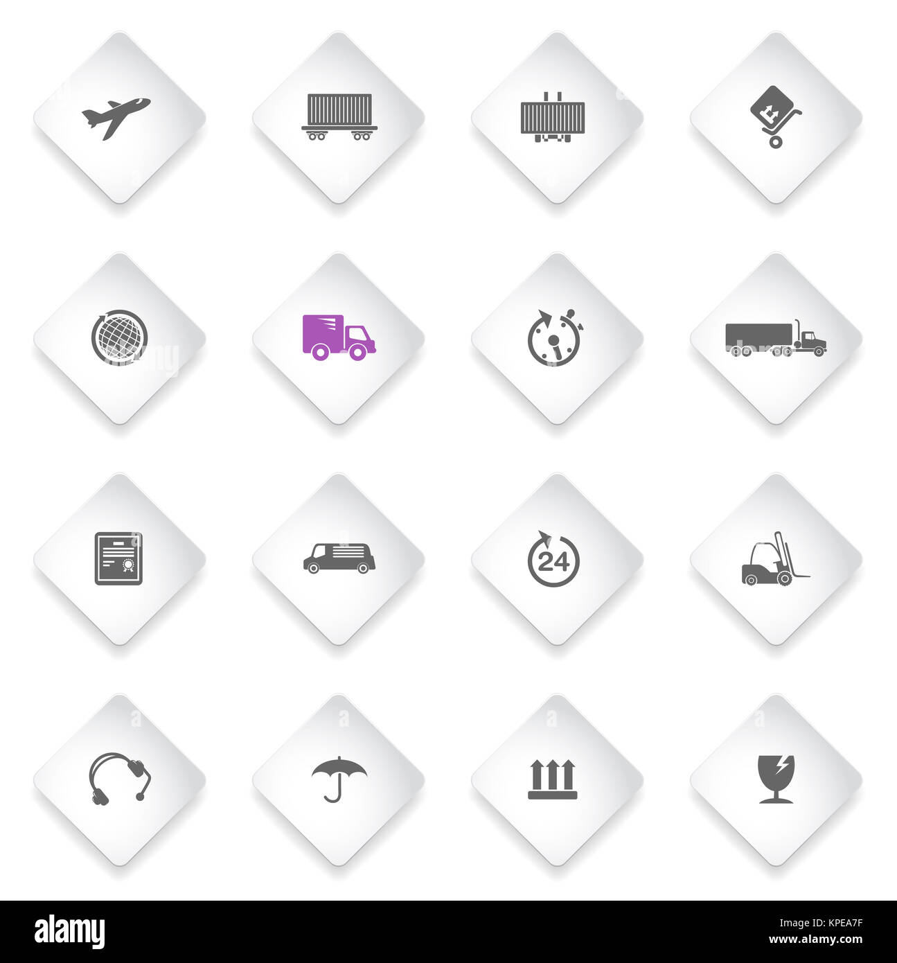 Cargo shipping symbols Stock Photo - Alamy