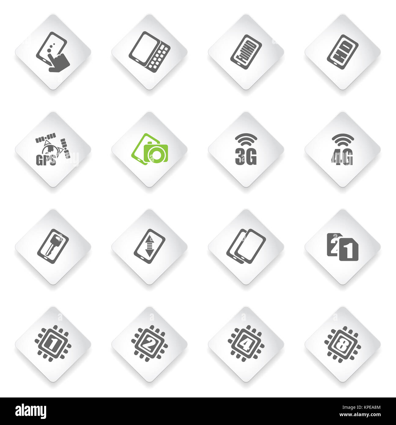 Smartphone, specifications and functions Stock Photo - Alamy