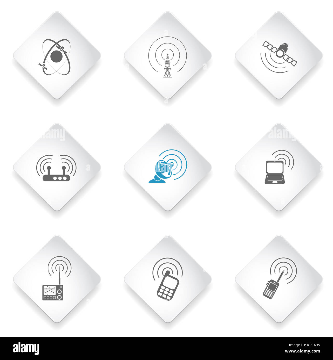 Satelite dish vector hi-res stock photography and images - Alamy