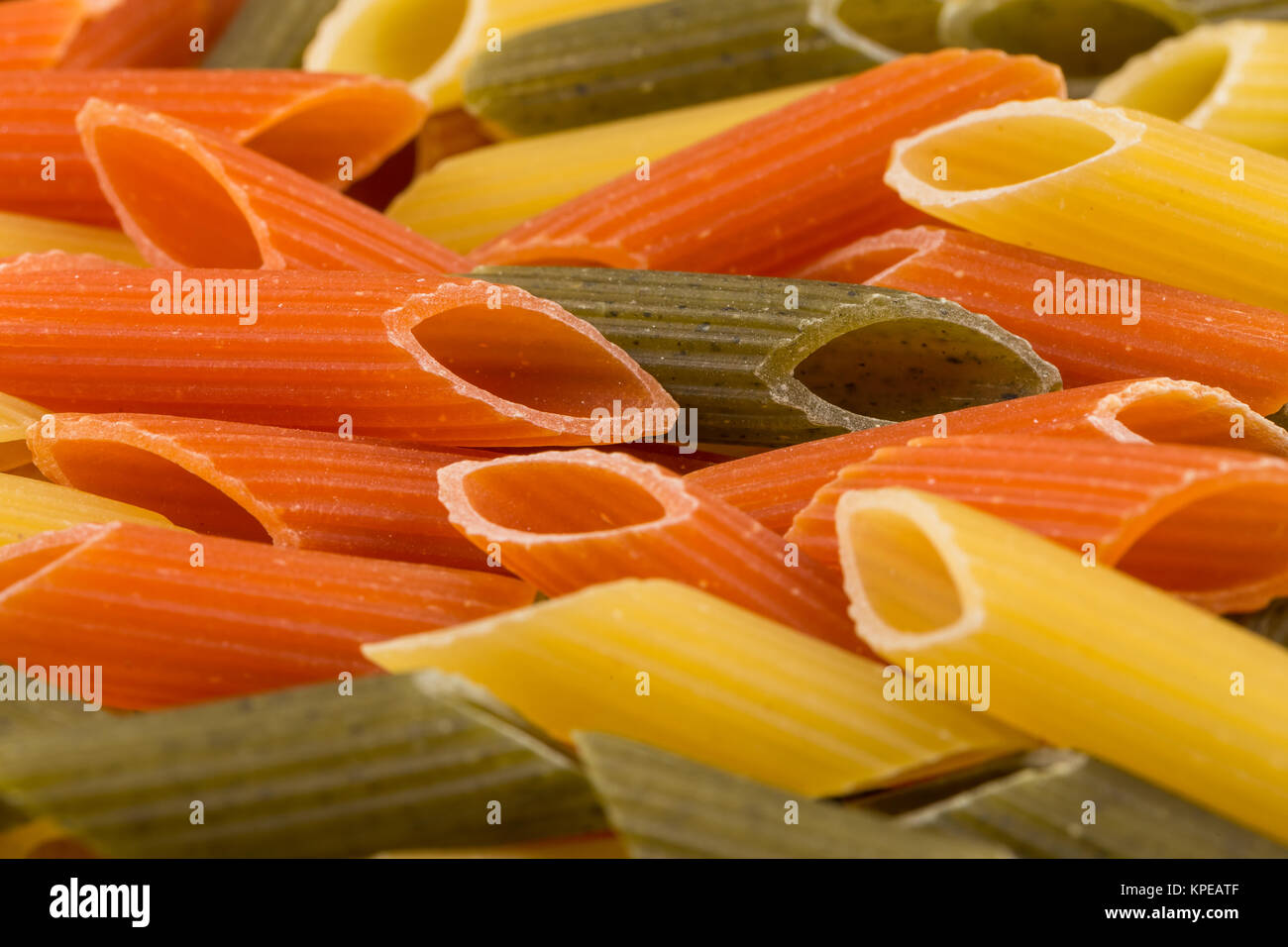 Three color penne pasta hi-res stock photography and images - Alamy