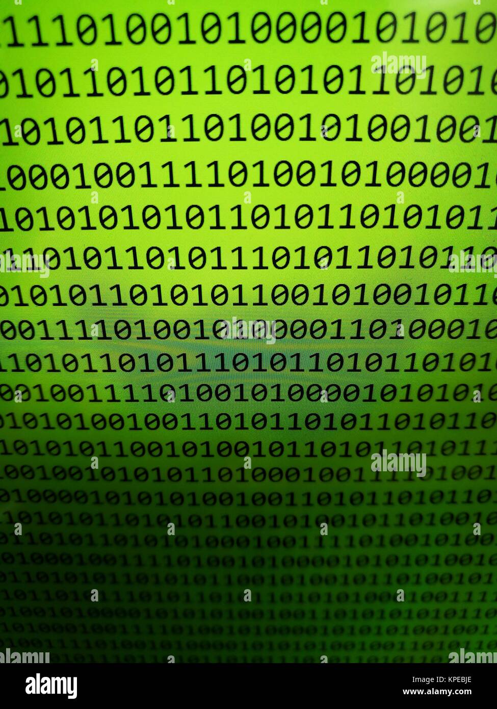Computer Screen With Binary Codes On Monitor Abstract Background For Digital Concepts Computer