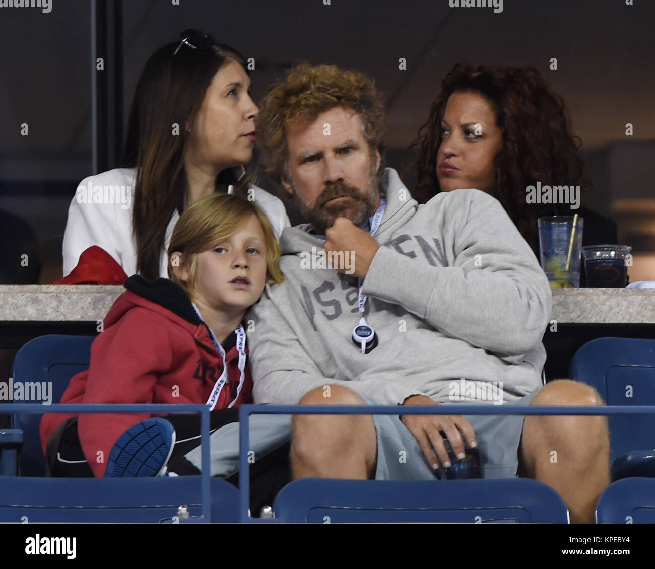 FLUSHING NY- AUGUST 29: Magnus Ferrell, Will Ferrell, Day Five of the ...