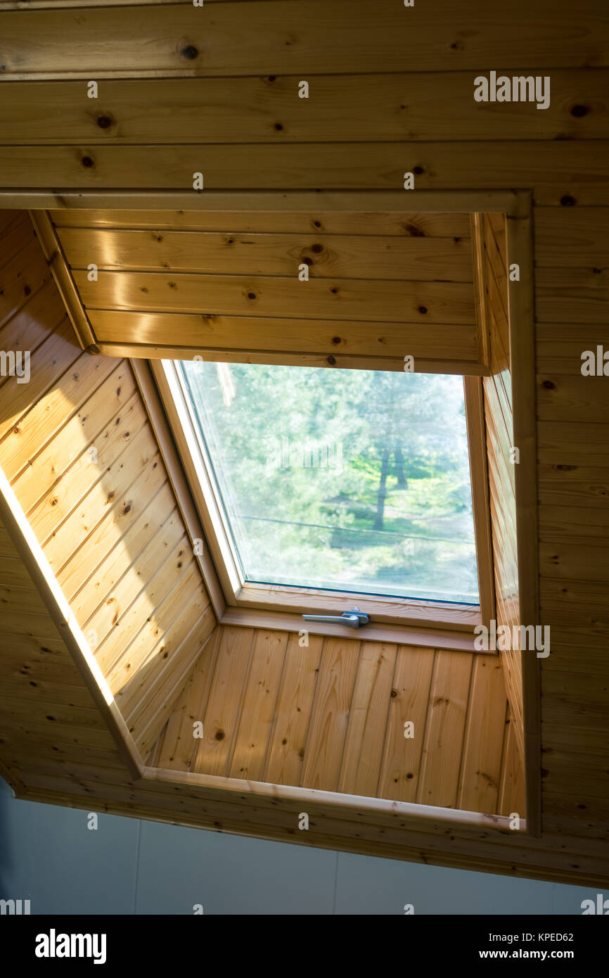 Modern Window on Roof Stock Photo - Alamy