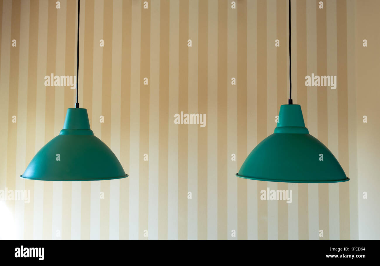 Two Modern Ceiling Lamp for Interior Decoration Stock Photo - Alamy