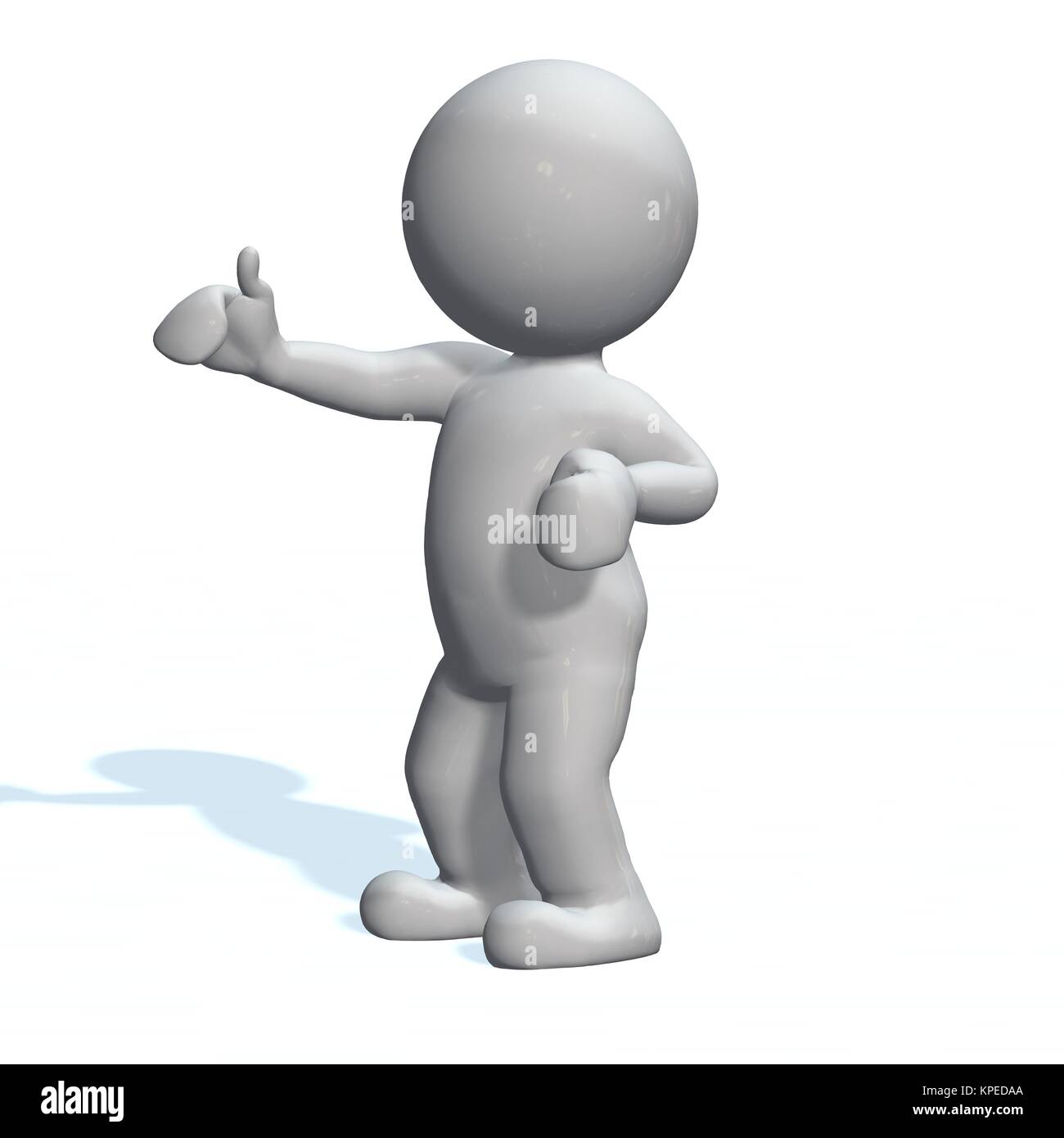 Animated Cheering Man