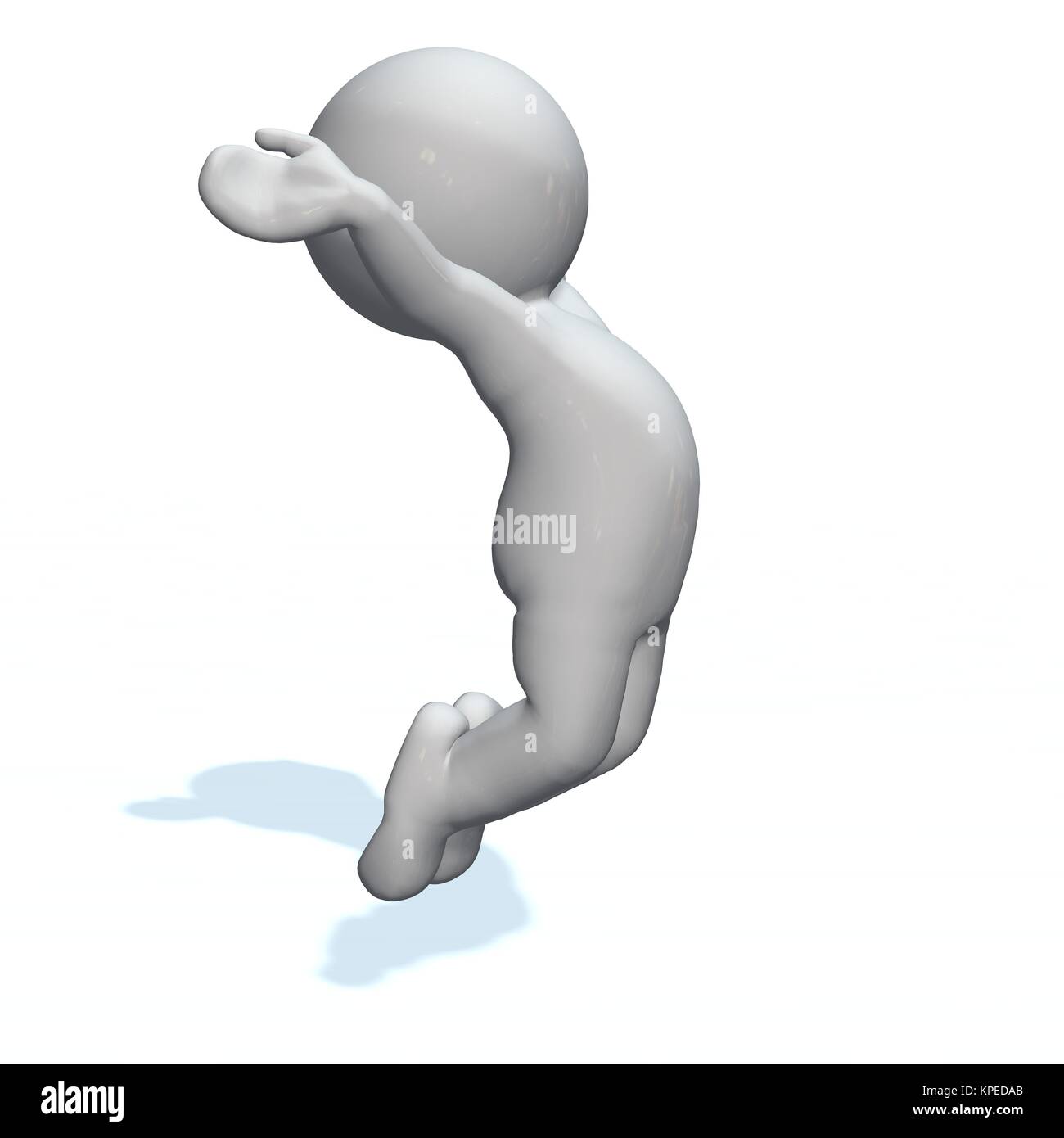 cheer - 3D people isolated on white Stock Photo - Alamy