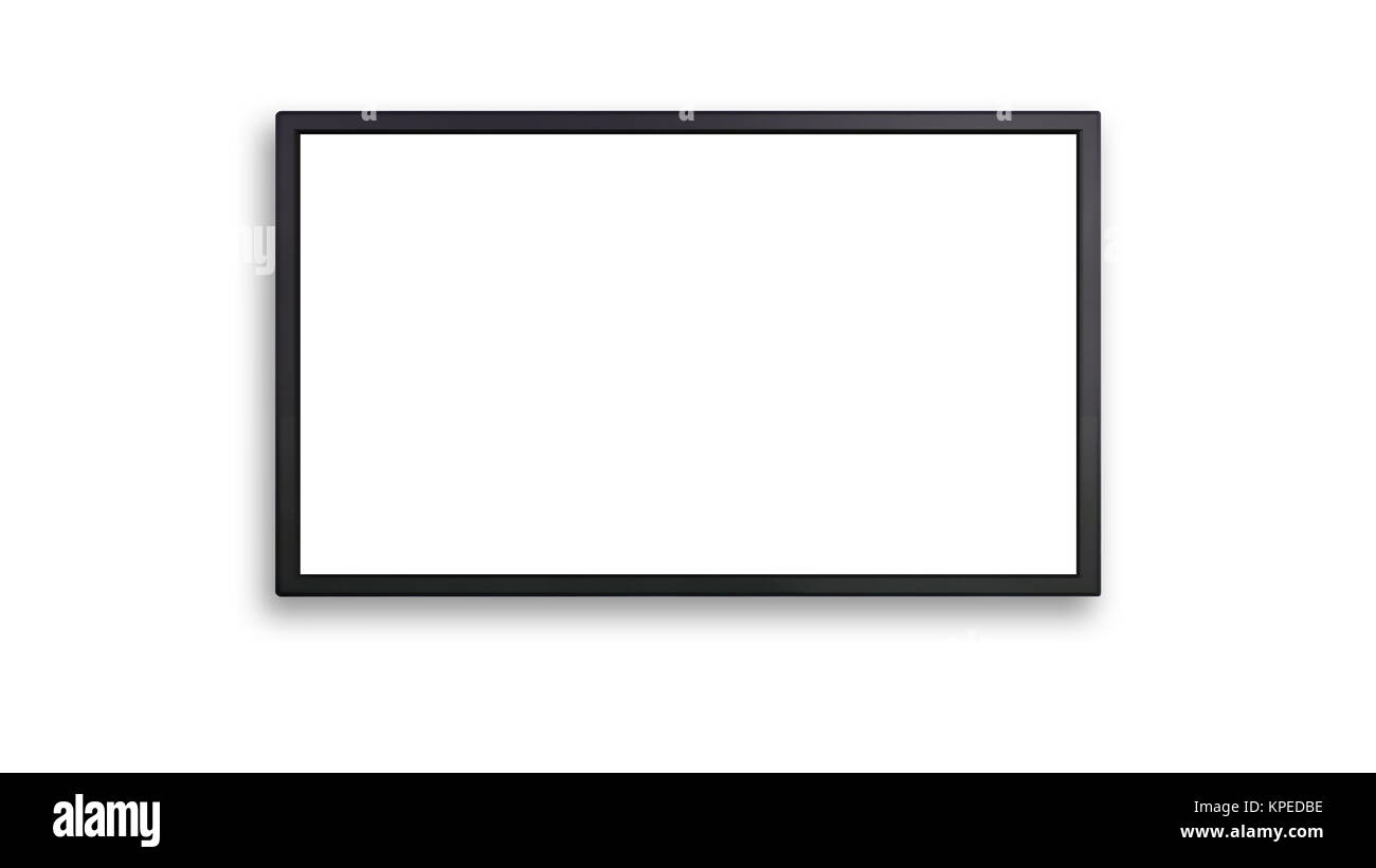 blank of led display with white screen Stock Photo - Alamy