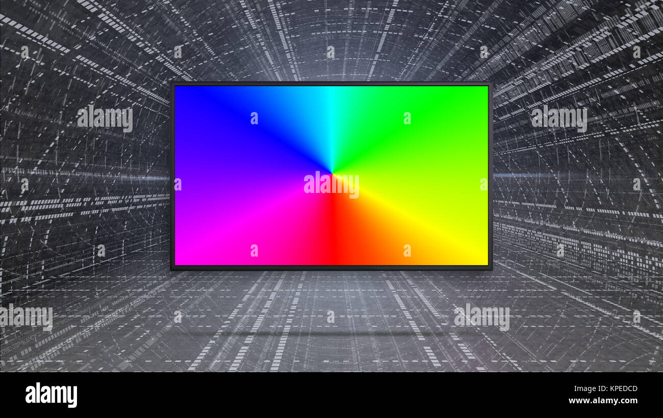 RGB colorful led TV display contrast Stock Photo - Alamy