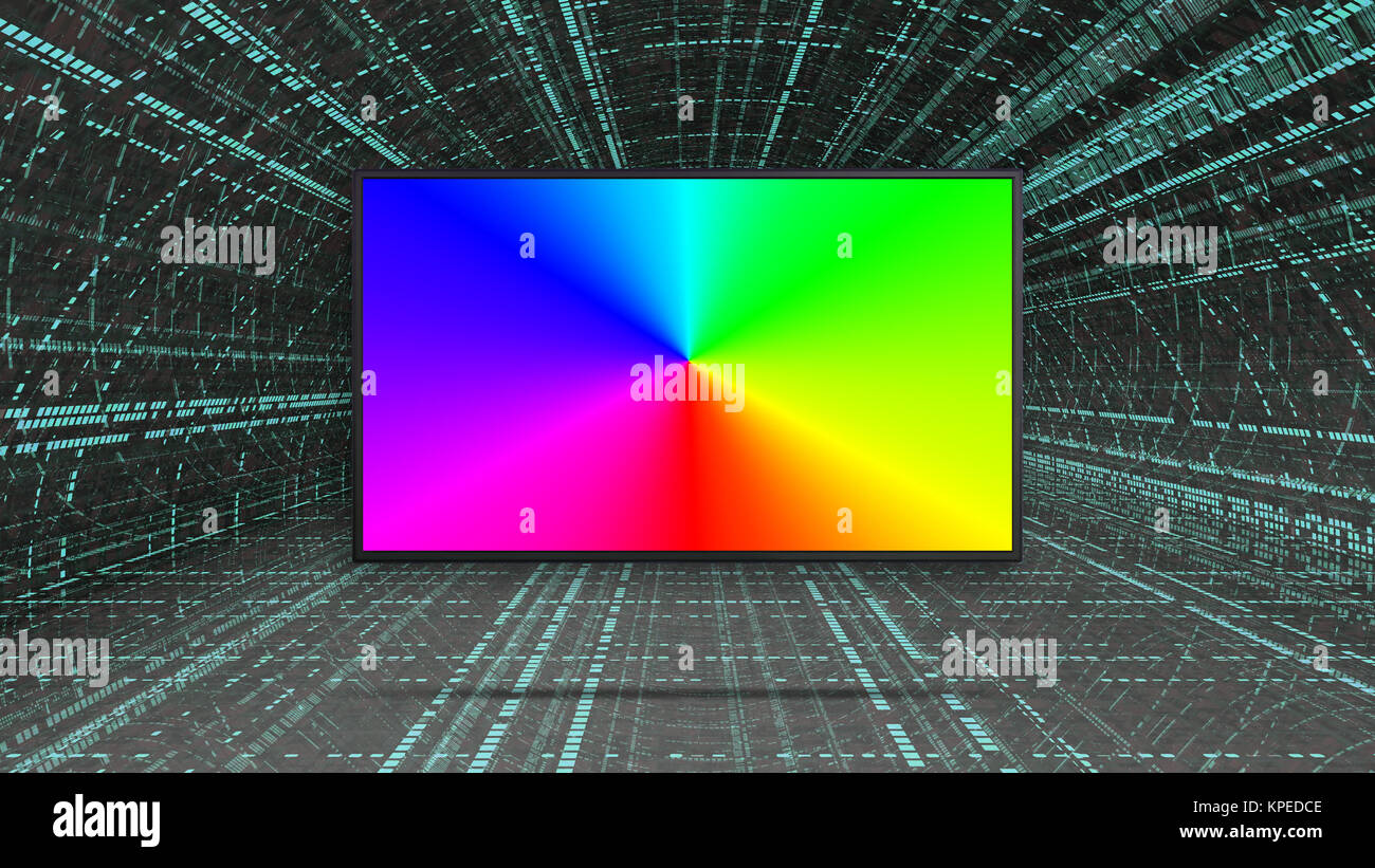 RGB colorful led TV display Stock Photo - Alamy